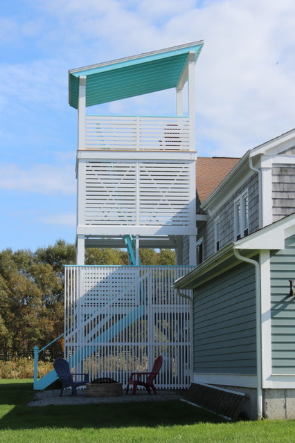 Ocean lookout tower - Beach Style - Sunroom - Boston - by Mark Lawton ...
