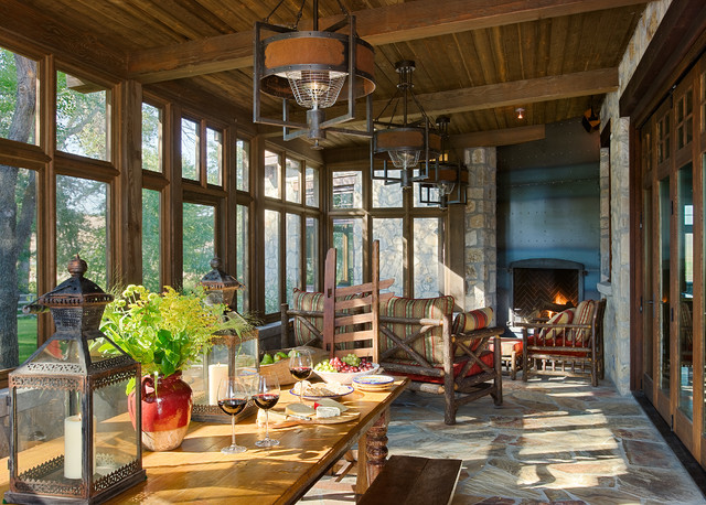Ranch Manor - Rustic - Sunroom - Vancouver - by Mibroc Group | Houzz