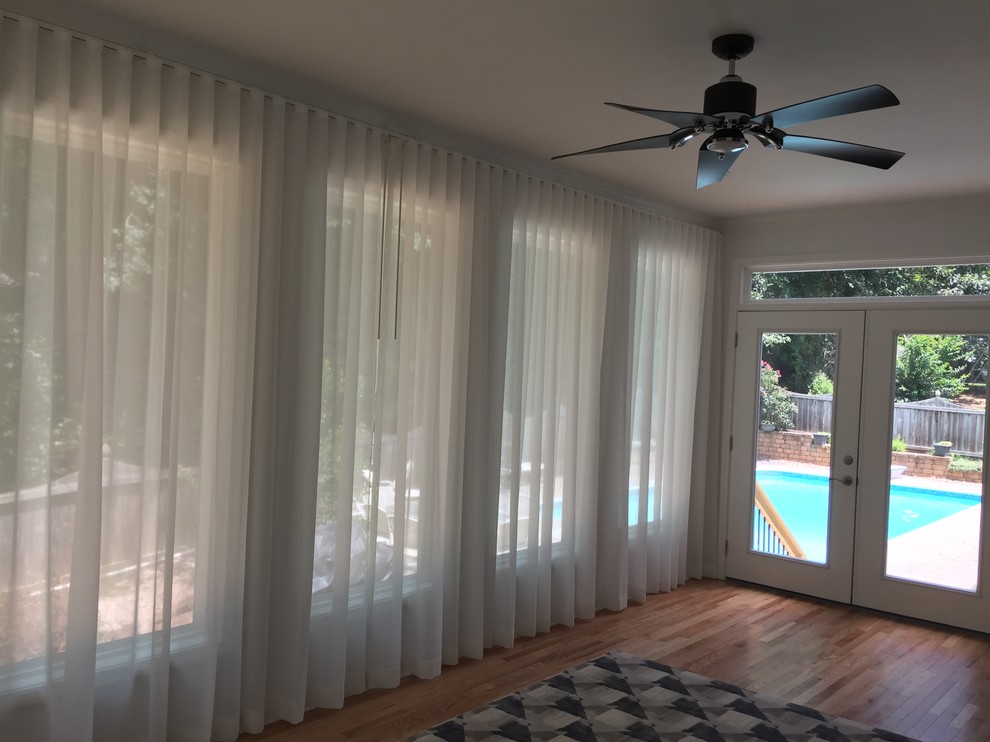 Ripplefold Sheer Drapery Panels - Modern - Sunroom - Atlanta - by ...