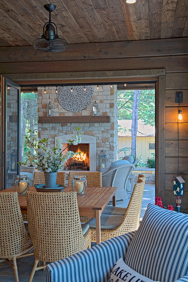 Sandpoint Lodge by Wisconsin Log Homes - Sunroom - Other - by Wisconsin ...