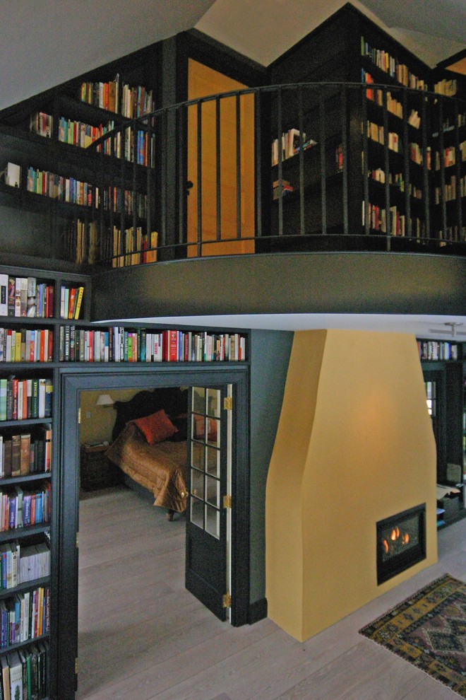 Sleeping porch turned library - Transitional - Sunroom - Boston - by ...