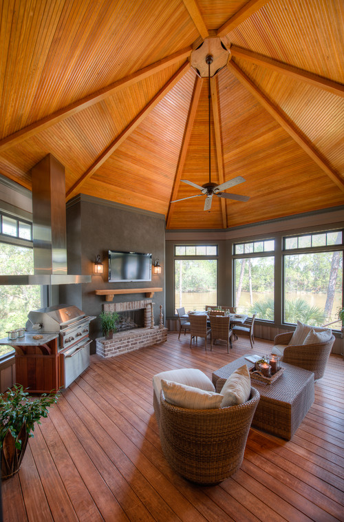 49+ Fireplace Sunroom ( COZY & TIMELESS ) - Stunning Sunrooms