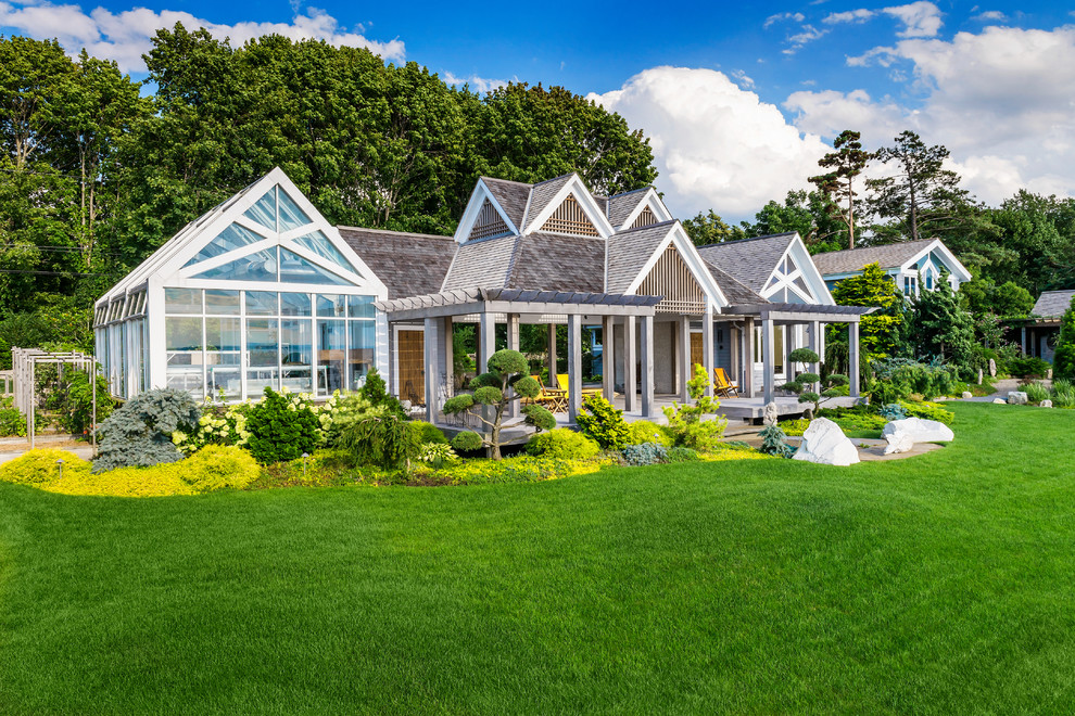 Straight Eave Double Pitch Greenhouse - Moderne - Véranda et Verrière ...