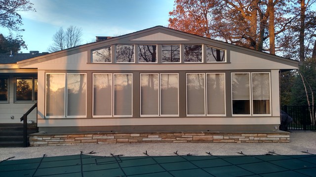 Sun room sliding window restoration and repair - Modern - Sunroom - New ...
