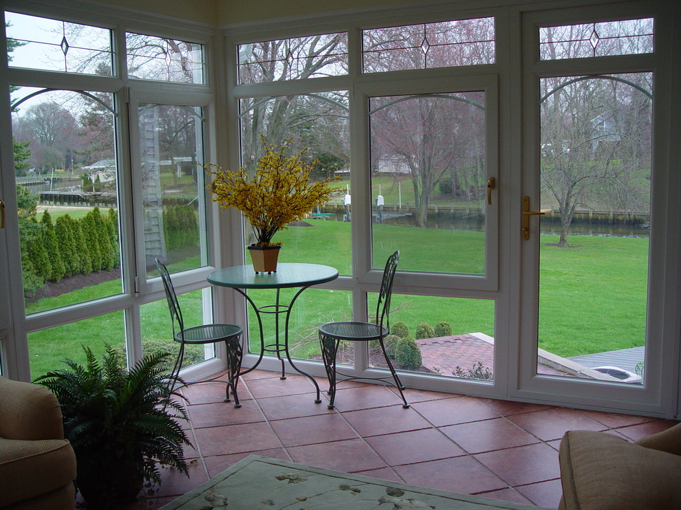 Sun room with a view - Mediterranean - Sunroom - New York - by IMPROVE ...