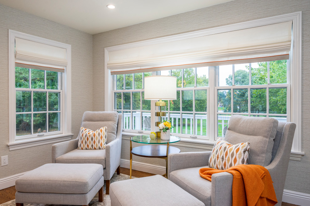 Sunny and comfortable breakfast nook - Transitional - Sunroom - Other ...