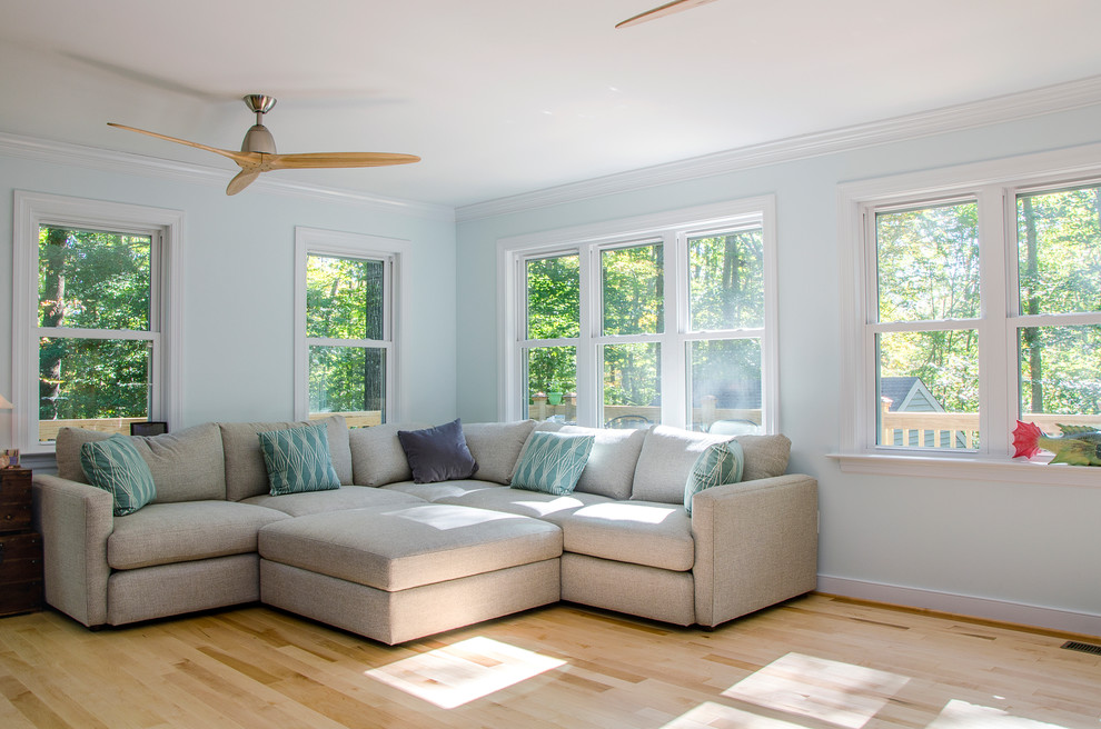 Sunroom, Laundry Room, and Office Addition - Transitional - Sunroom ...
