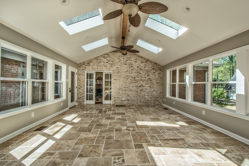 Sunroom with Brick Wall - Traditional - Sunroom - Other - by River Tree ...