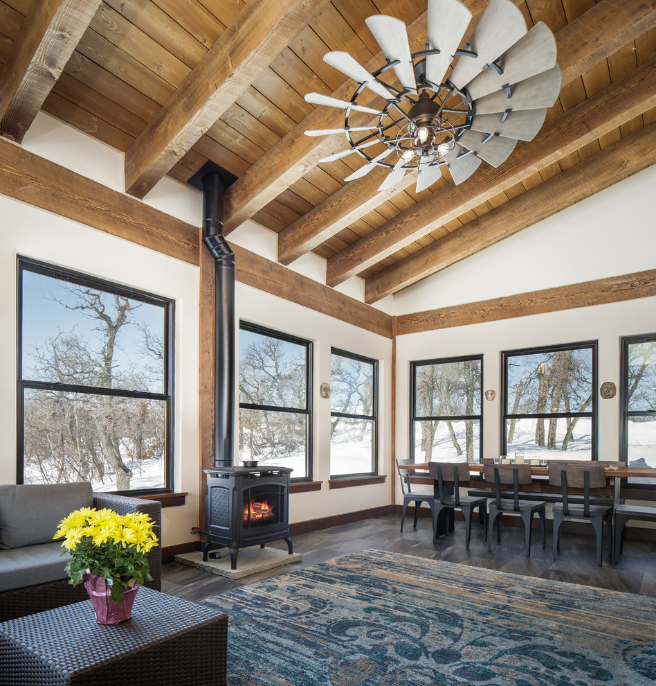 TIMBER FRAME HOME STEAMBOAT SPRINGS, CO - Rustic - Sunroom - Denver ...