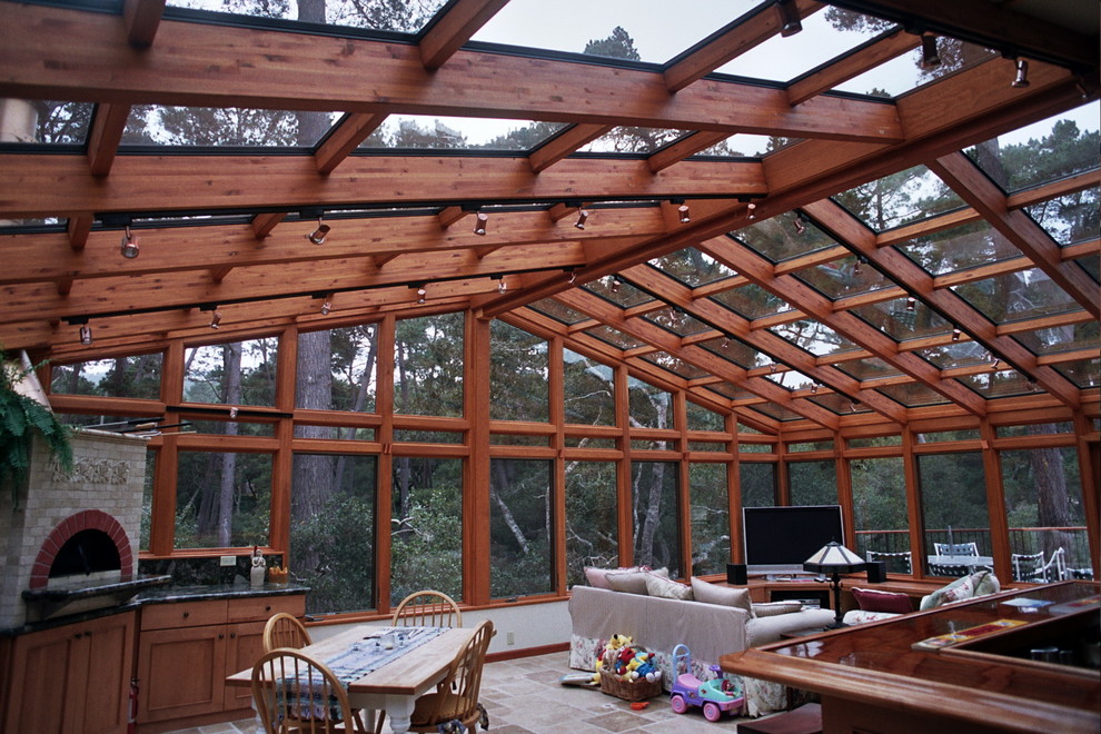 Wood Sunrooms - Rustic - Sunroom - Other - by FourSeasonsSunrooms ...