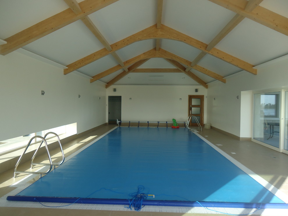 Glulam Truss for Swimming Pool, Co. Dublin - Contemporary - Pool ...
