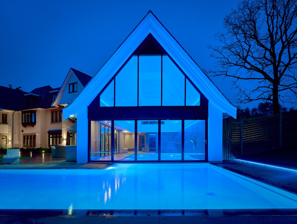 Indoor - Outdoor Pool - Contemporary - Swimming Pool & Hot Tub ...