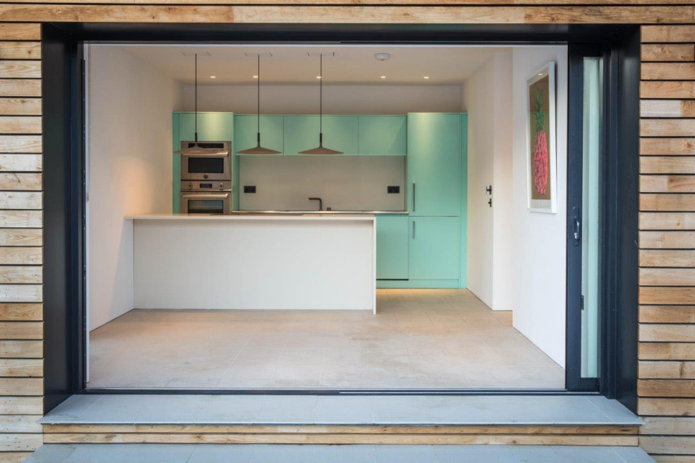 Pool House Kitchen - Contemporary - Pool - Sussex - by Six Hands | Houzz