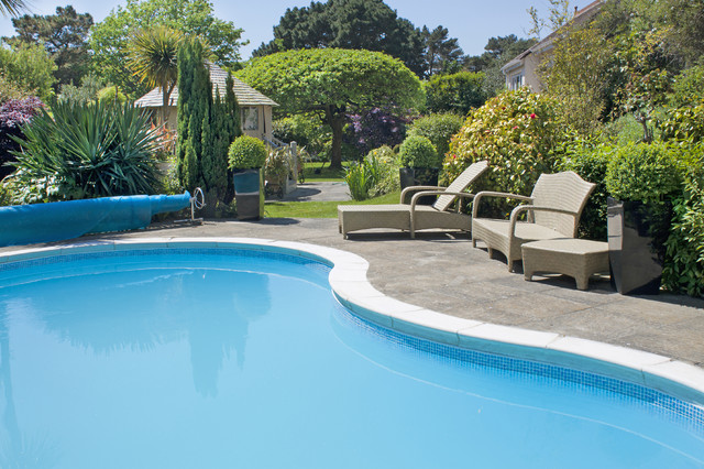 Victorian Seaside Villa in Dorset - Traditional - Swimming Pool & Hot ...