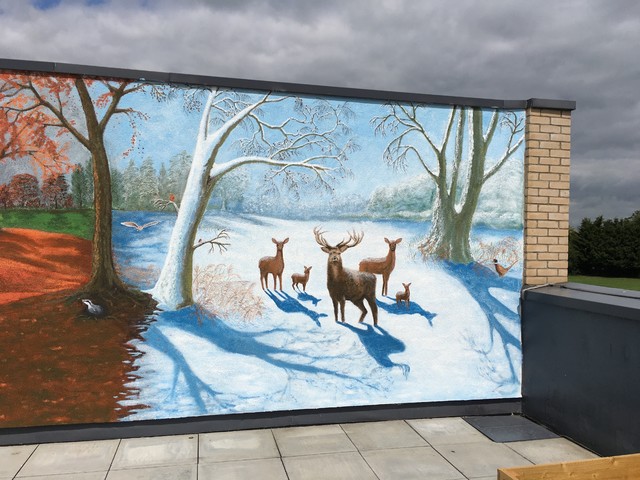 4 seasons mural: Winter - Arts & Crafts - Terrace - Essex - by Murals ...
