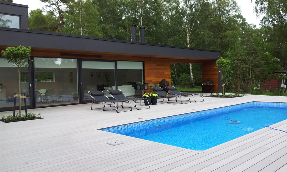 Våra pooler och spabad - Minimalistisch - Terrasse - Stockholm - von ...