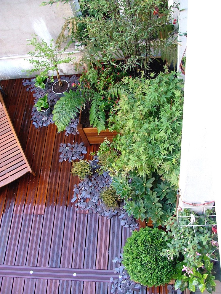 Aménagement paysagé d'une terrasse en patio - Contemporain - Terrasse ...