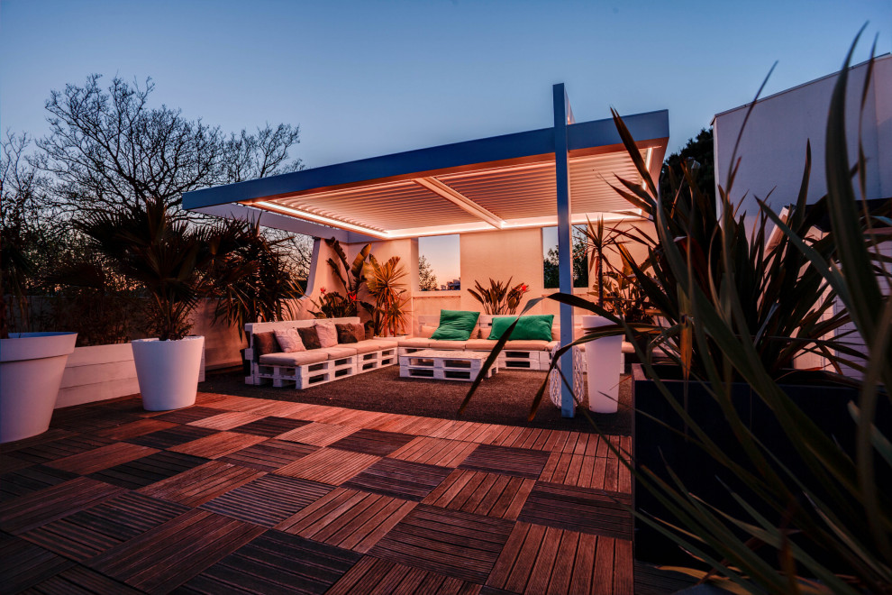 Amenagement terrasse extérieure 150 m2 - Contemporary - Patio ...