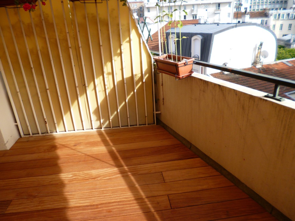Balcon / Terrasse en bois exotique - Contemporary - Deck - Paris - by ...