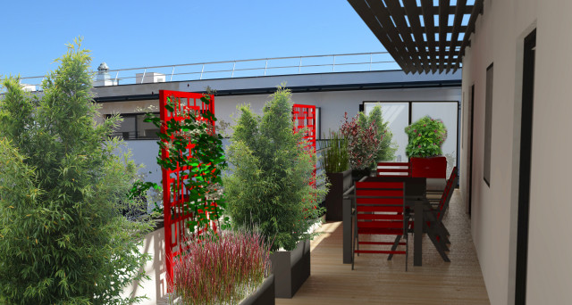 Conception de terrasse 3 nord - Contemporain - Terrasse et Patio ...