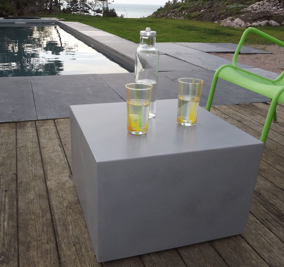 mobilier béton - Contemporary - Deck - Rennes - by nature beton | Houzz