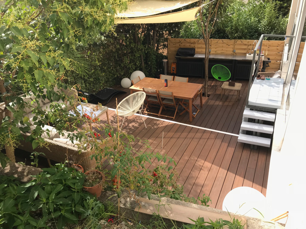Terrase en bois composite teinte ipé - Modern - Uteplats - Annan - av neowood | Houzz