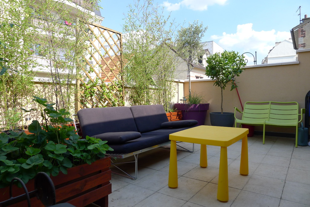 Terrasse bac en bois - Modern - Patio - Paris - by Benji Paysage | Houzz