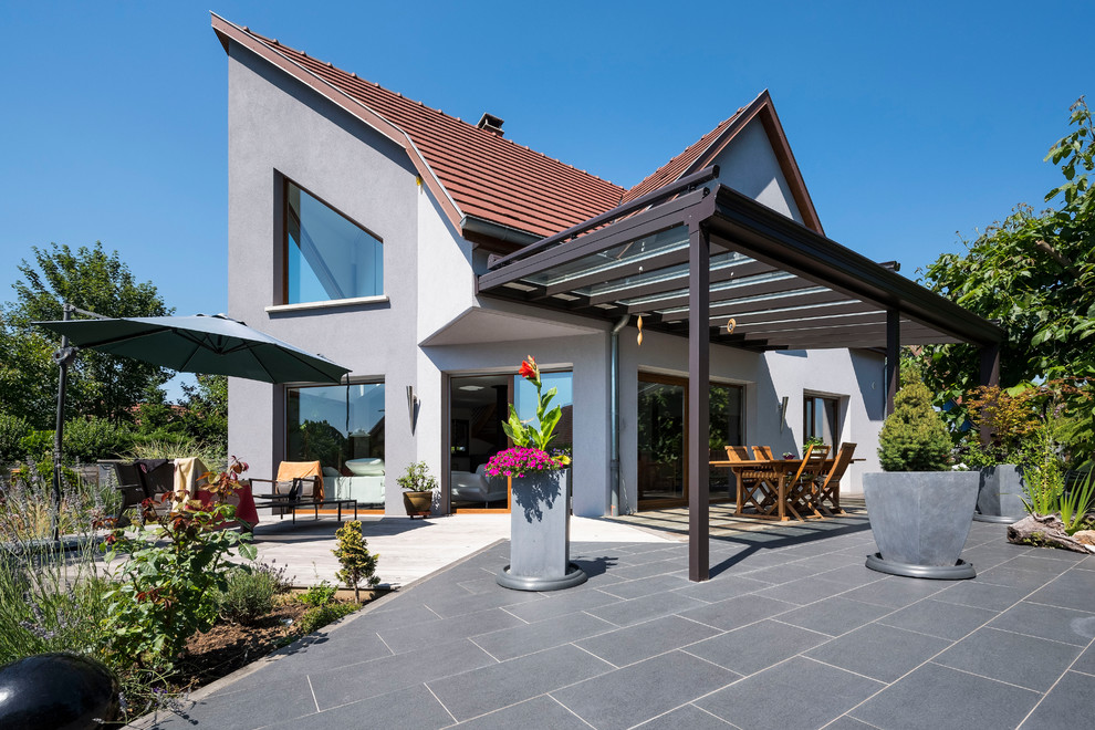 Terrasse bois et pierre bleue - Deck - Paris - by Terrasses et Jardins ...