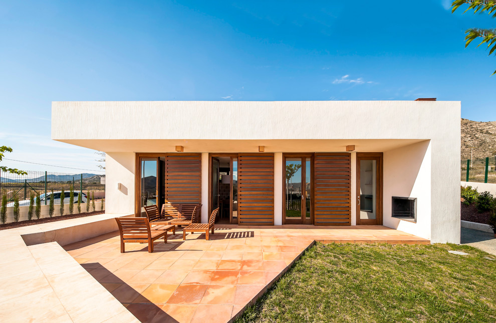 Vivienda bioclimática semienterrada - Contemporary - Porch - Alicante ...