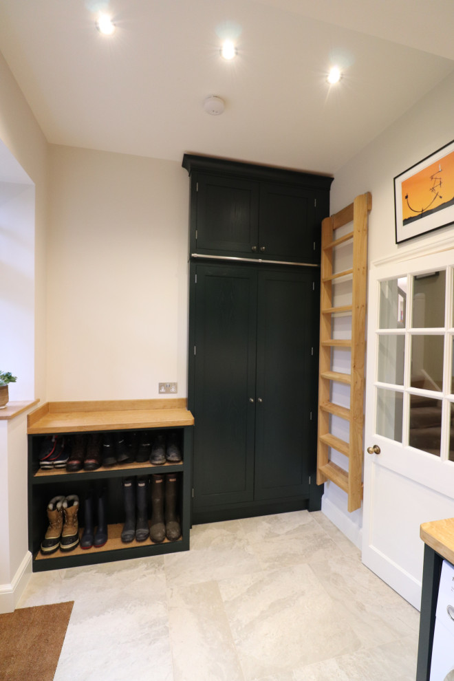Boot Room and Utility area combined finished in Farrow & Ball Studio ...