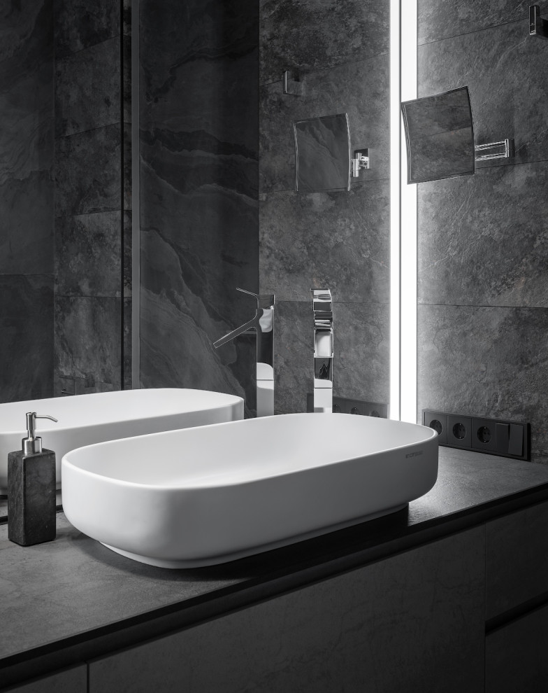 Black mood. Realization - Contemporary - Bathroom - Moscow - by BARYarchitect | Houzz