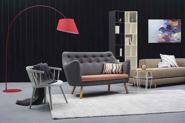 Swan – Soffa Mörkgrå - Scandinavian - Living Room - Stockholm | Houzz