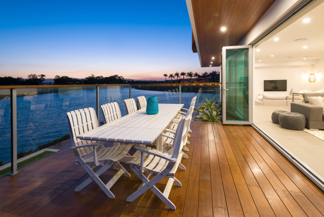 Absolute Resort style living in Hope Island - Beach Style - Verandah ...