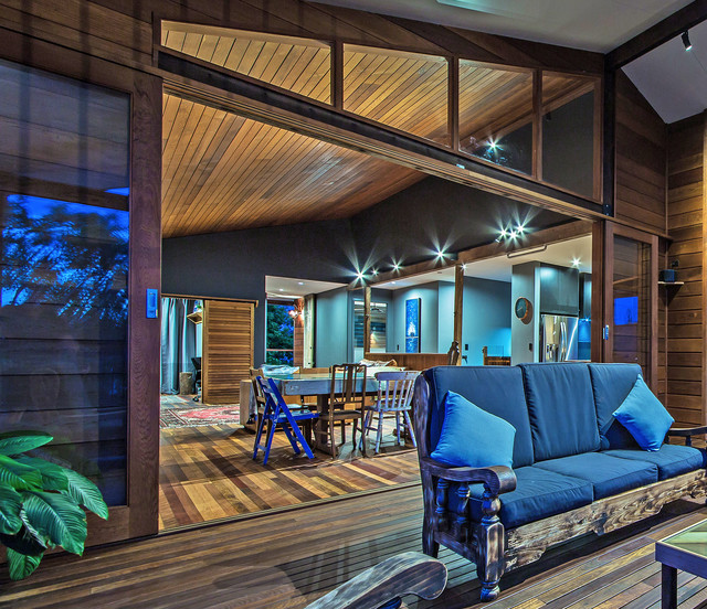Eden Made timber and glass external sliding doors - Porche - Brisbane ...