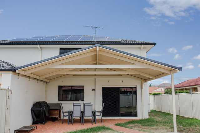 Harrington Park Gable Roof Cover for Patio - Contemporain - Porche ...
