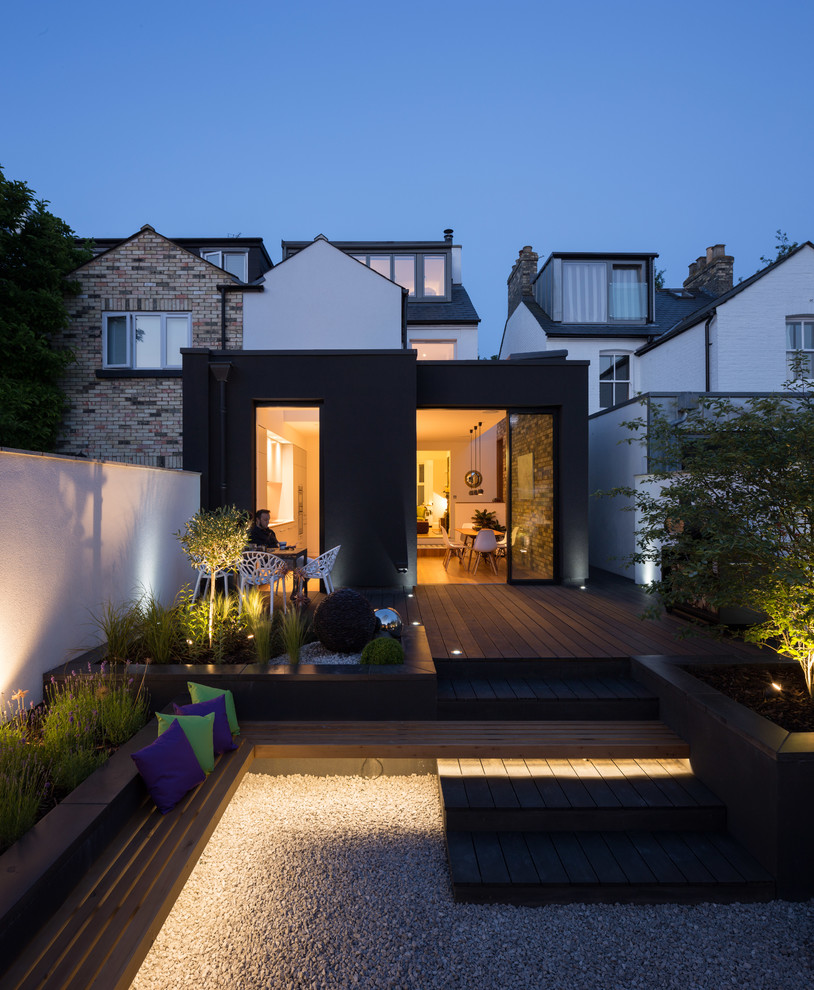 Black Rendered Extension - Contemporary - Porch - Cambridgeshire - by ...
