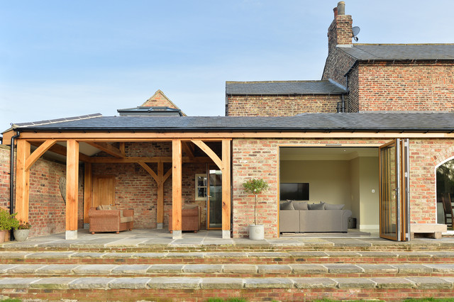 Green Oak Frame near Wetherby - Rustic - Veranda - Other - by A & J ...