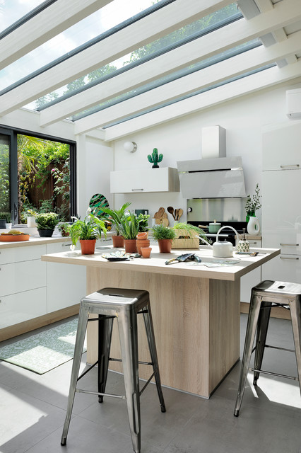 Véranda alu & bois - Désirée - Modern - Kitchen - by Vie & Véranda ...