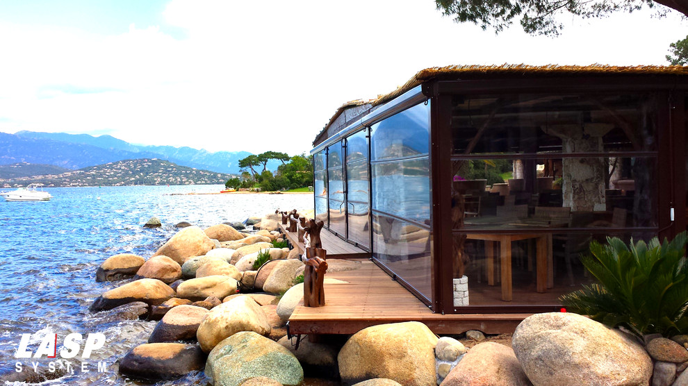 Vertical-Tex - Vertical Enclosures - Rustic - Sunroom - Los Angeles ...