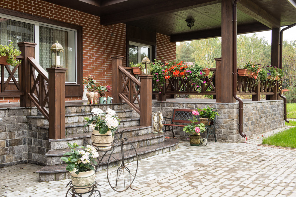 Уютное Шале - Farmhouse - Porch - Moscow - by Инна Хлебцевич | Houzz