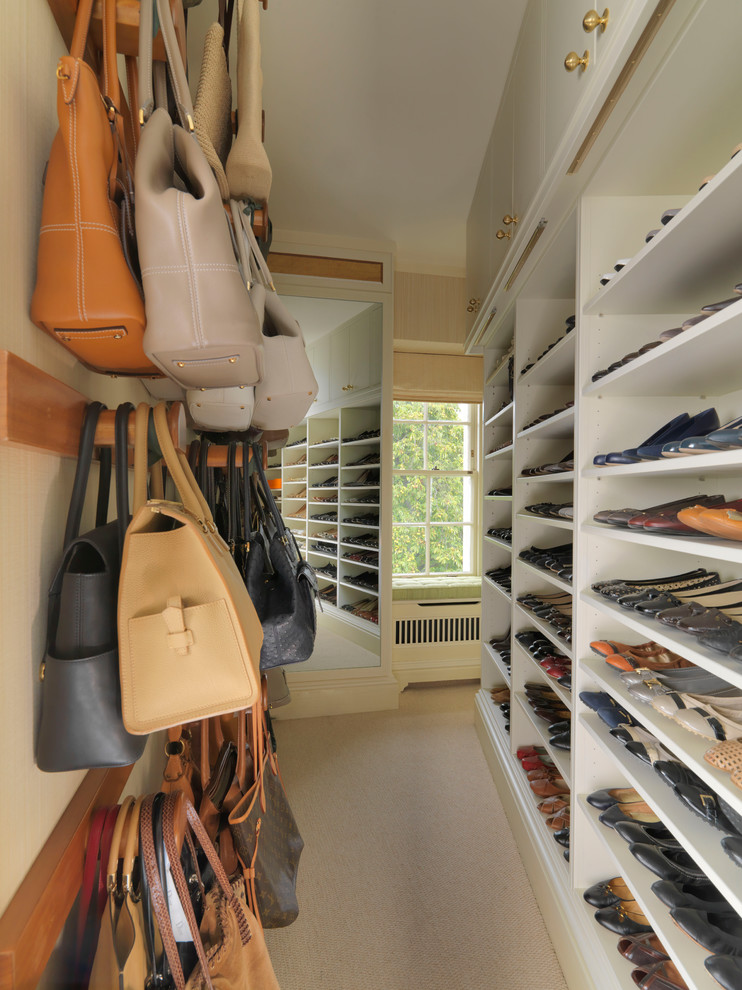 Walk in Closet with storage for Shoes and Handbags designed and made by ...