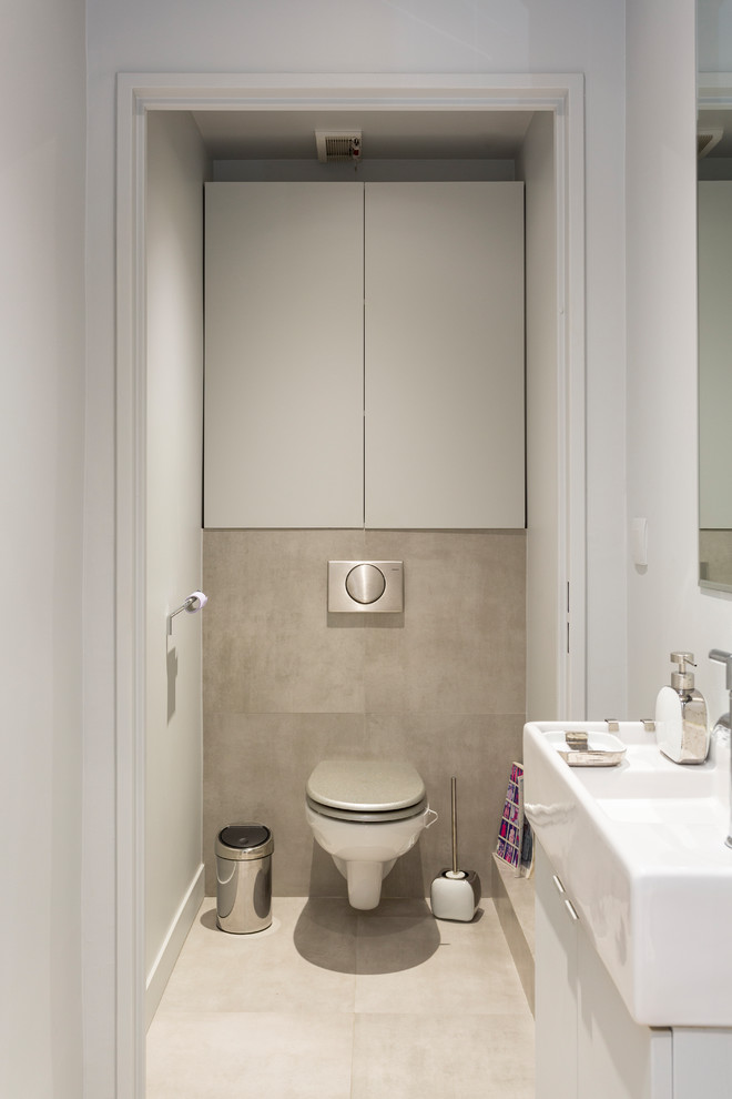 Au domicile de Linda - Contemporary - Powder Room - Paris - by Stephane ...