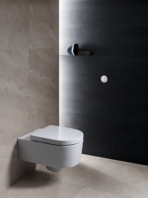 Installations sanitaires avec matériel Geberit - Moderne - Toilettes ...