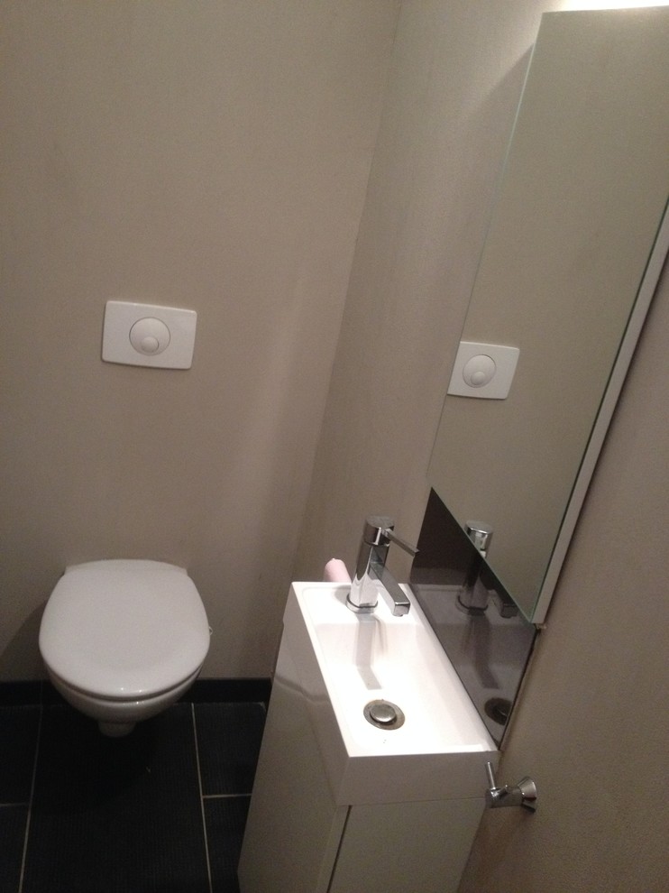 Rénovation penty - Contemporain - Toilettes - Brest - par Yann Le Quéau ...