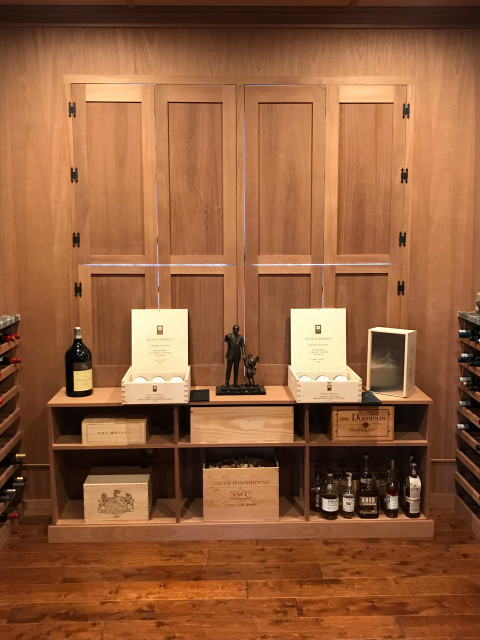 1st floor wine display library - Traditional - Wine Cellar - New York ...
