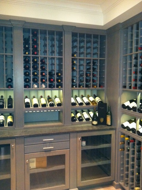 Alder wood wine cellar - Contemporary - Wine Cellar - New York - by ...