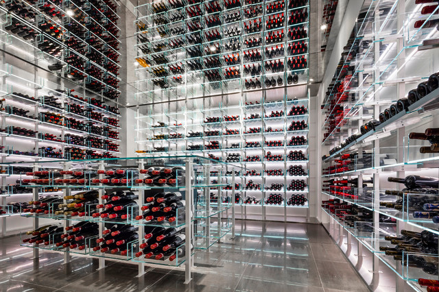 All Glass Wine Cellars by Papro Consulting - Contemporary - Wine Cellar ...
