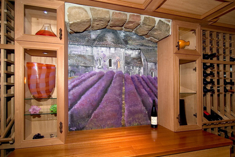 An Artful Wine Cellar - Eclectic - Wine Cellar - St Louis - by Mosby ...