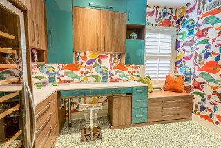 Art Collector's Colorful Home - Contemporary - Wine Cellar - Los ...