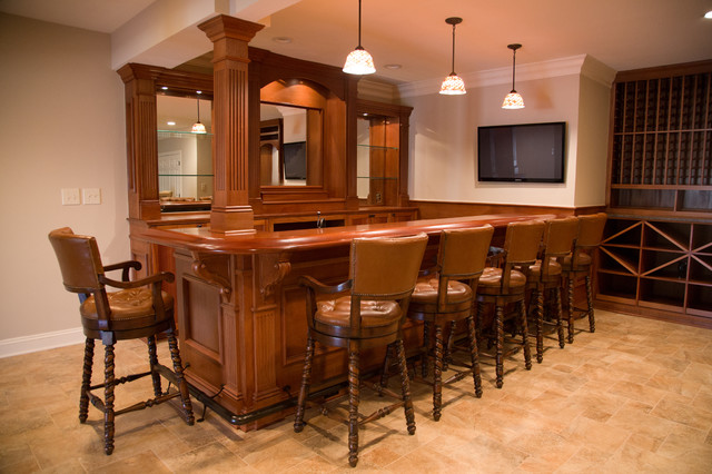 Beautiful Pub style Bar - Traditional - Home Bar - DC Metro - by ...